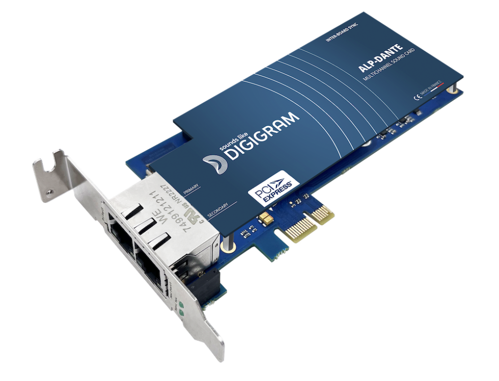 ALP-DANTE PCIe SOUND CARD - Smart and ultra versatile - Digigram