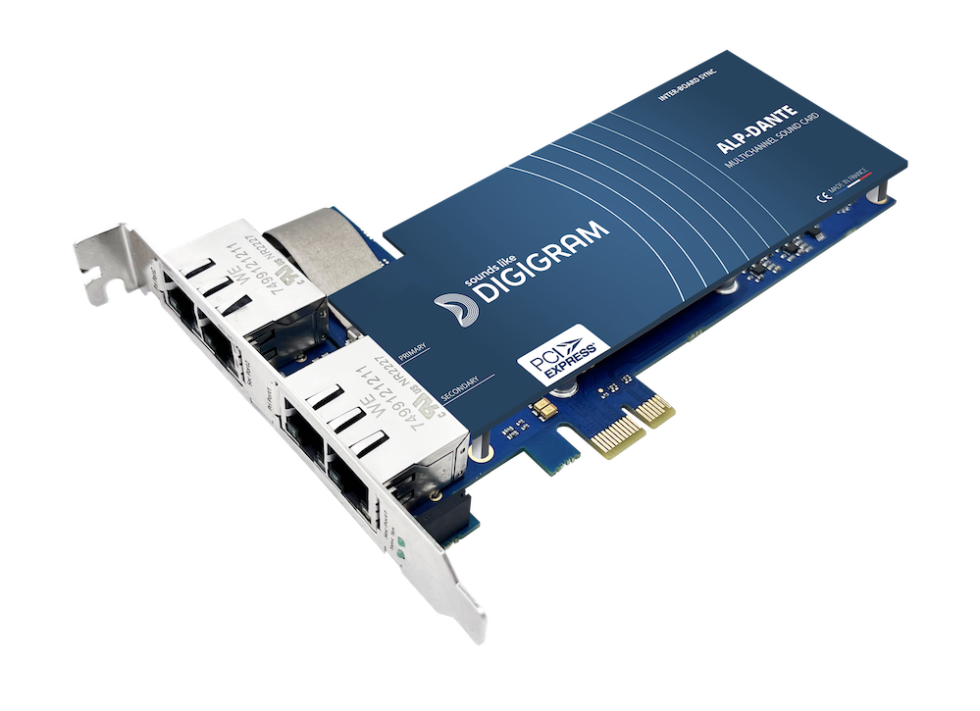 ALP-DANTE PCIe SOUND CARD - Smart and ultra versatile - Digigram