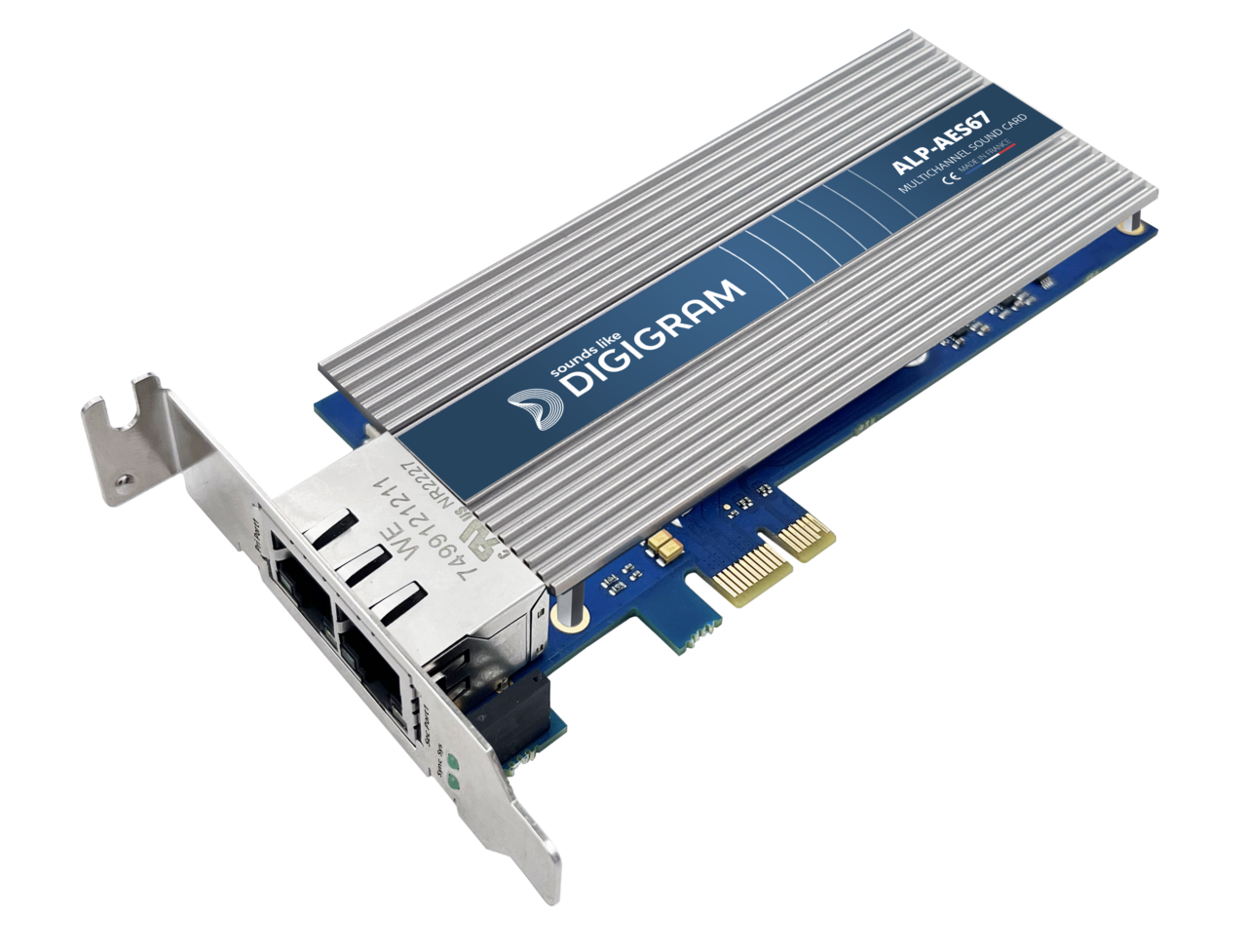 ALP-AES67 - Ravenna, SMPTE ST-2110 PCIe SOUND CARD - Digigram