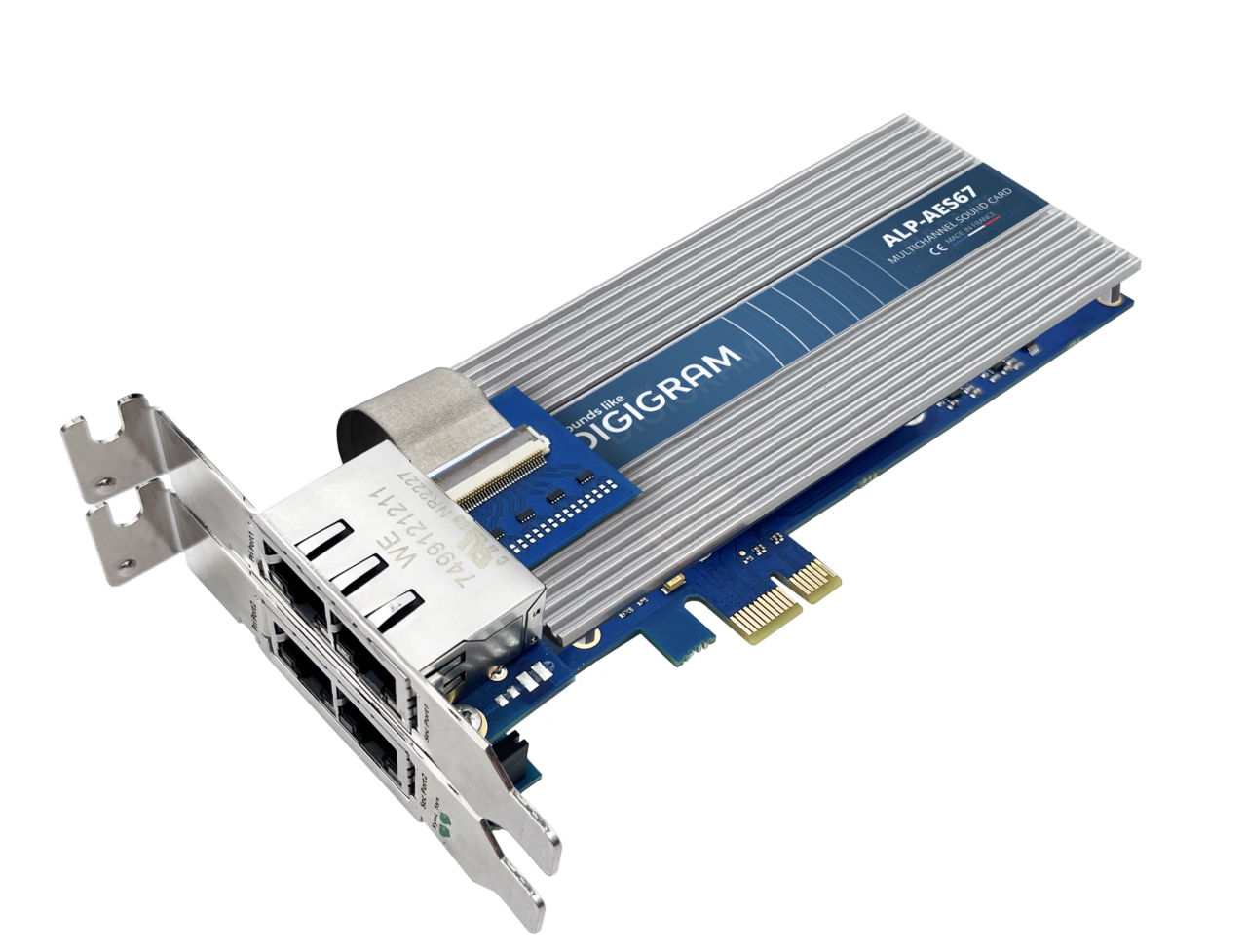 ALP-AES67 - Ravenna, SMPTE ST-2110 PCIe SOUND CARD - Digigram